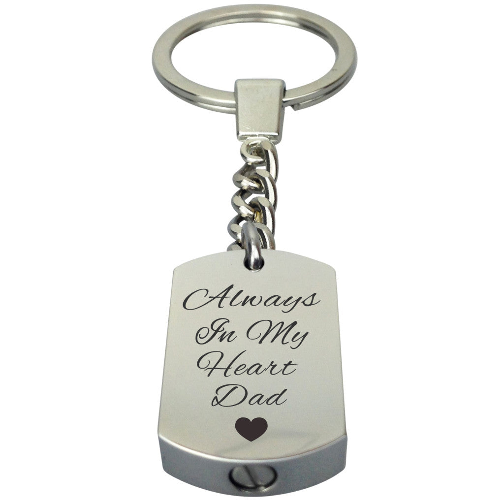 Keyring keepsake memorial urns for cremation ashes - Love to Treasure