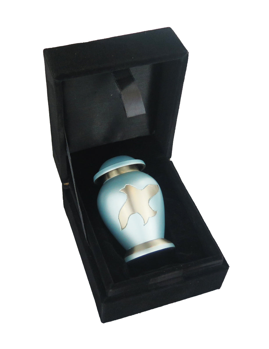 Miniature Powder Blue Dove Keepsake Urn – Love to Treasure
